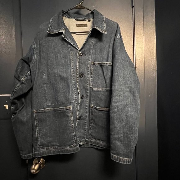 Uniqlo | Jackets & Coats | Uniqlo Denim Utility Jacket | Poshmark